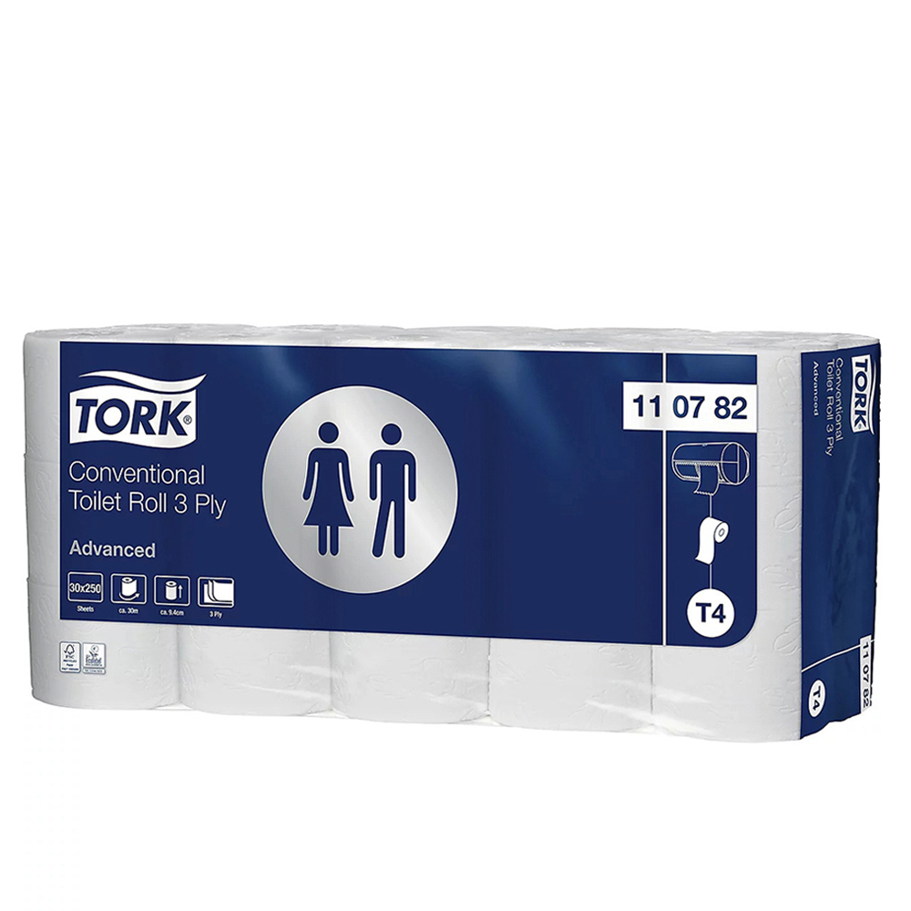 TORK Conventional Toilet Roll – трослојна тоалетна хартија - Primatex
